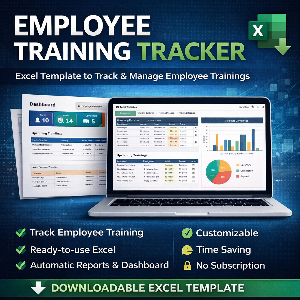 Employee Training Tracker – Excel Template | getvik